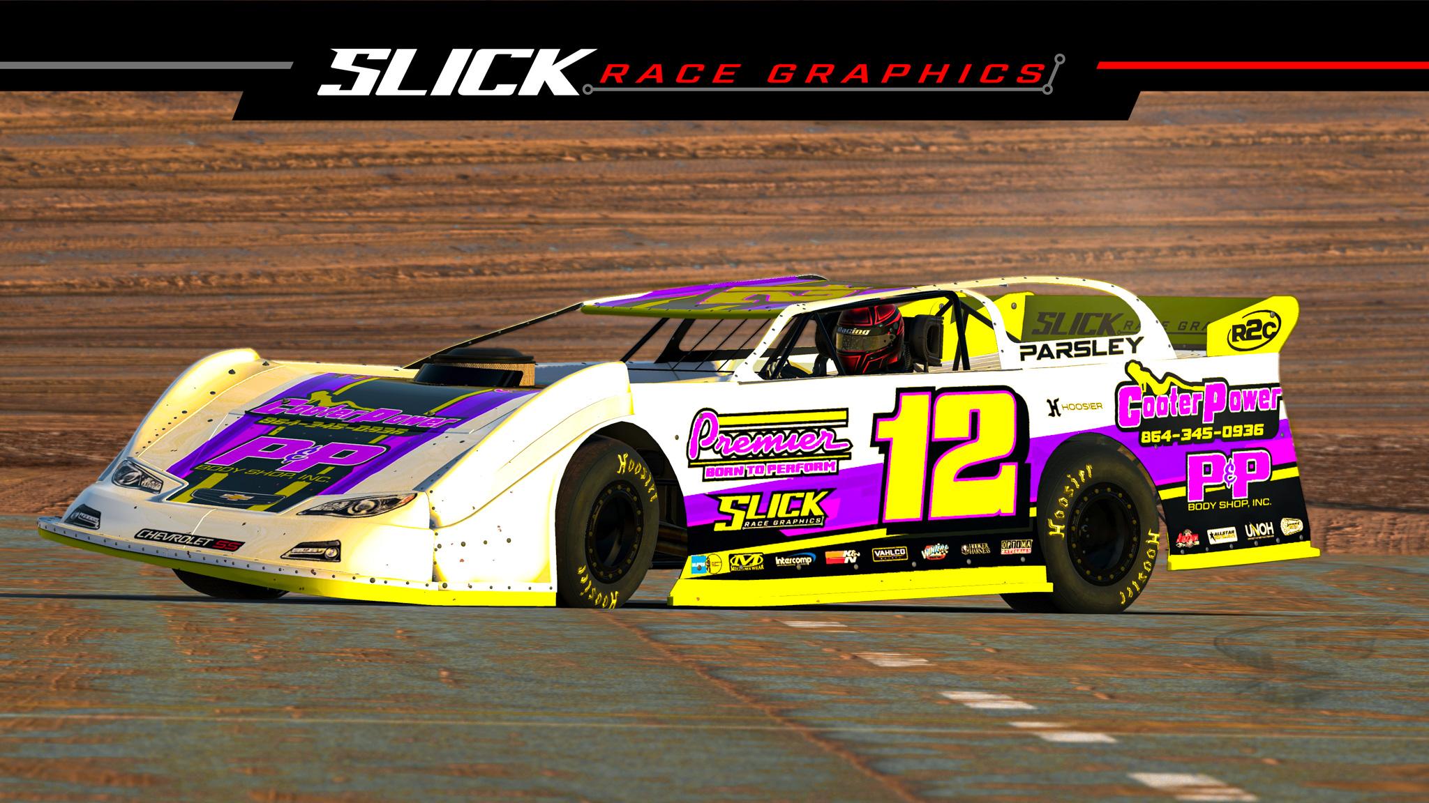 Brayden Parsley #12 Dirt Late Model by Dillan B. - Trading Paints