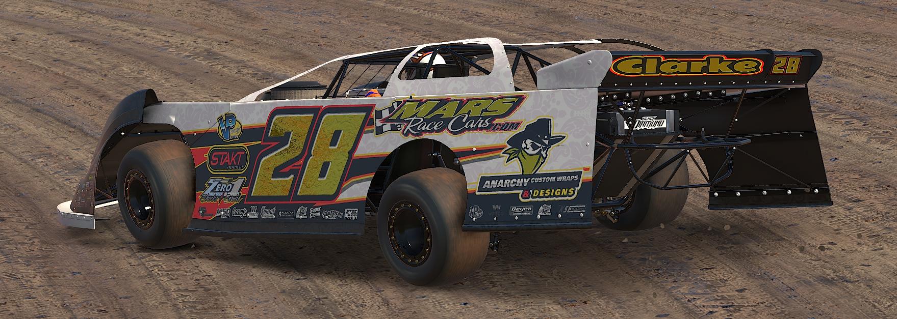Braxton Clarke Late Model #28 by Michael W Mitchell - Trading Paints