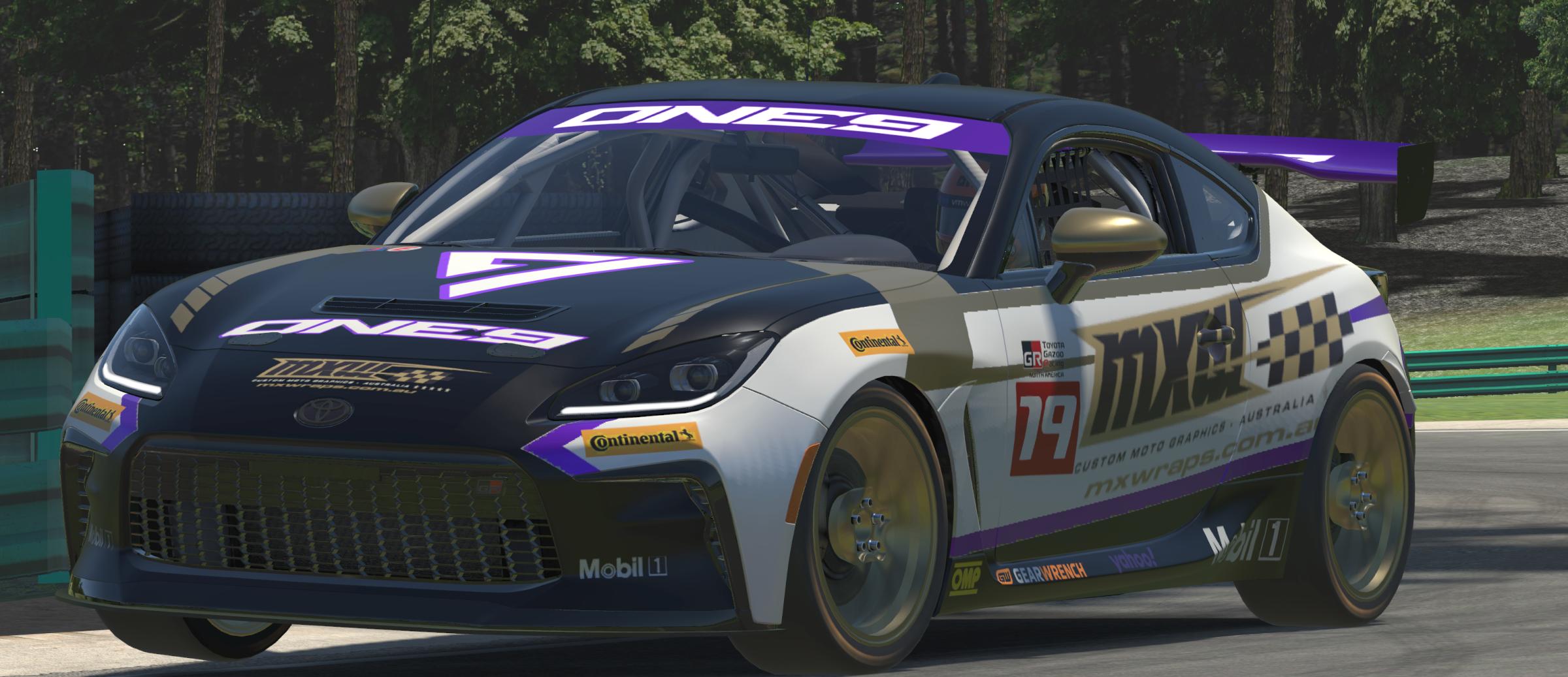 ONE9 MX Wraps Racing - GR86 by Chris Bleakley - Trading Paints