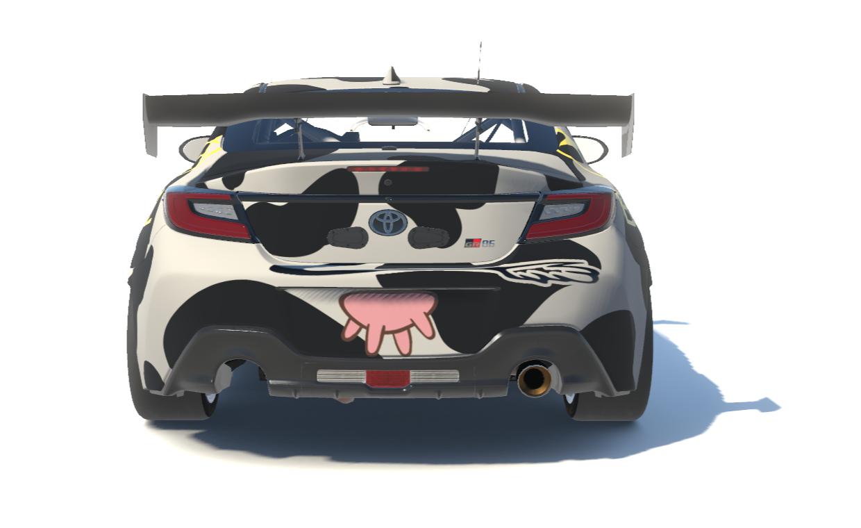 Subamoo Chew Grass Motorsport Cow Paint by Justin Cotterill - Trading ...