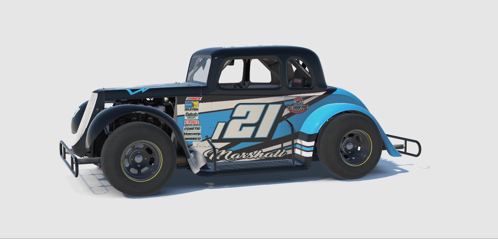 Jason Marshall (Rookie) Legends Car by Brandon Berrier - Trading Paints