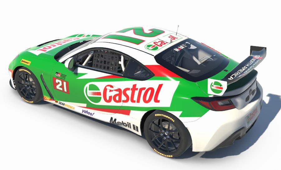 Toyota GR86 Castrol *Custom Number 21* by Aidan Schrein - Trading Paints