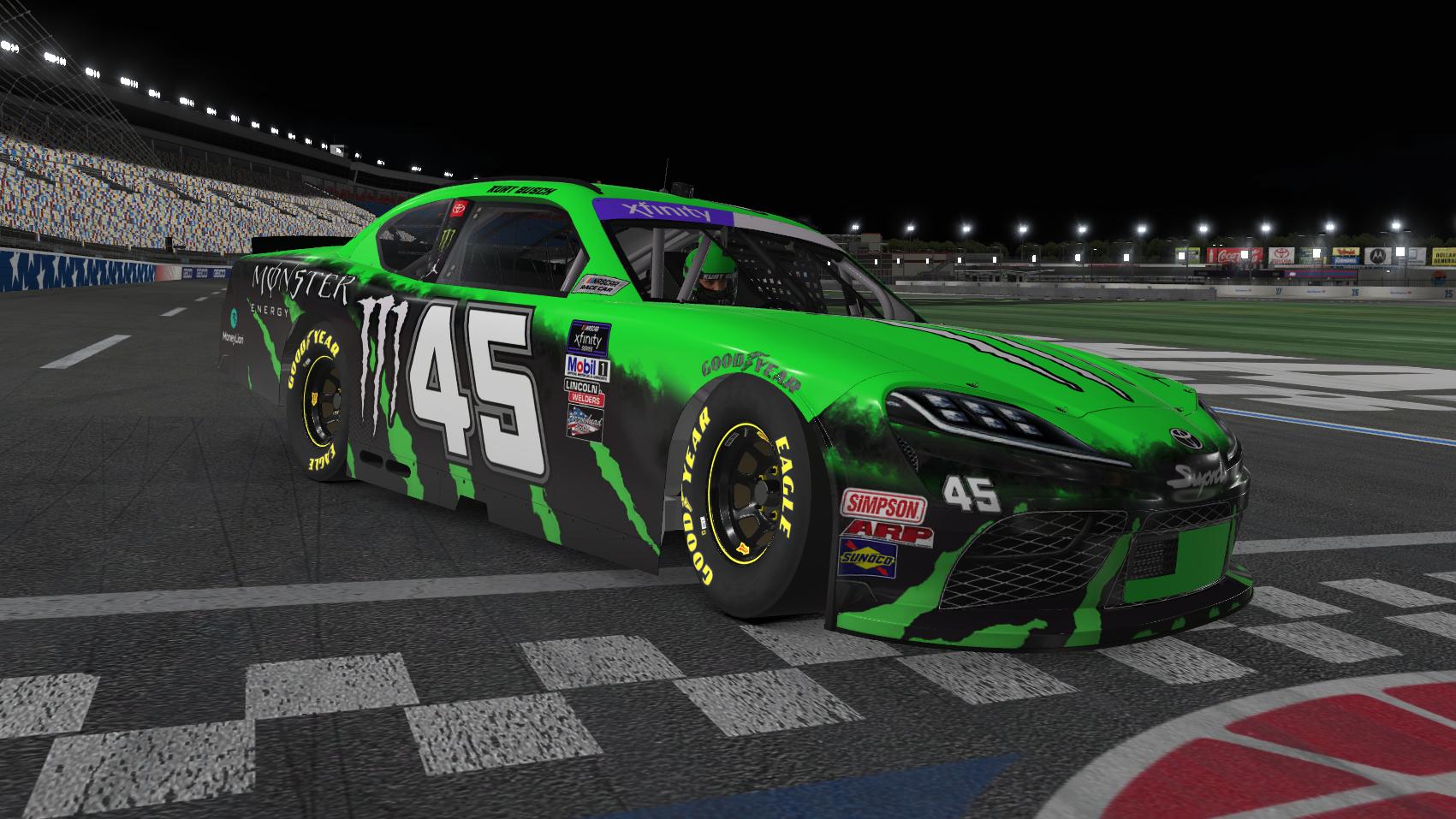 #45 Kurt Busch Monster Energy - Fictional (Toyota Supra) by Taylor Z ...