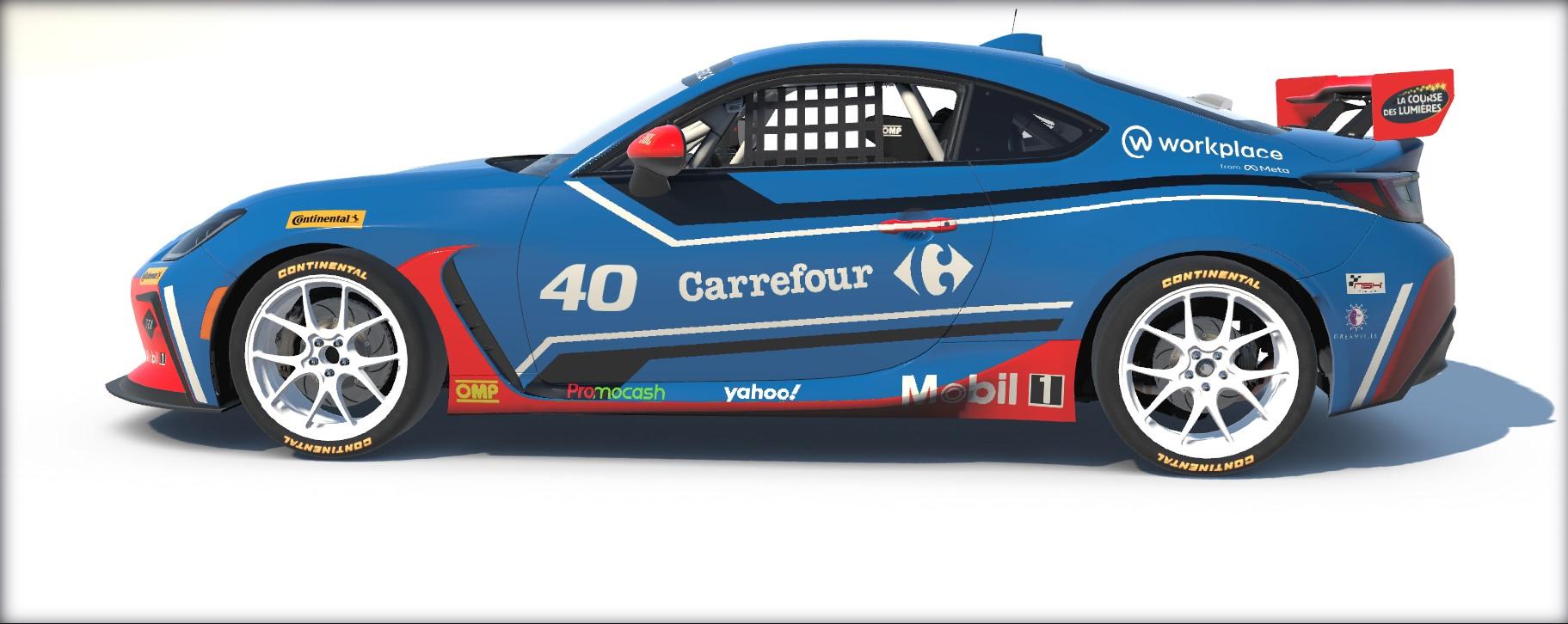 Toyota GR86 Carrefour livery by Anthony Quaranta - Trading Paints
