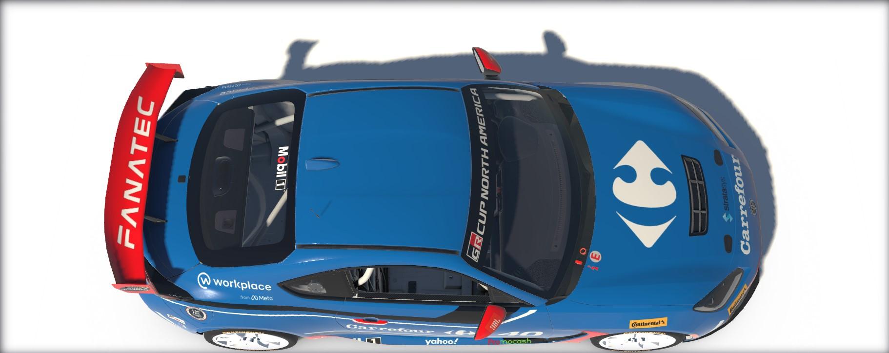 Toyota GR86 Carrefour livery by Anthony Quaranta - Trading Paints