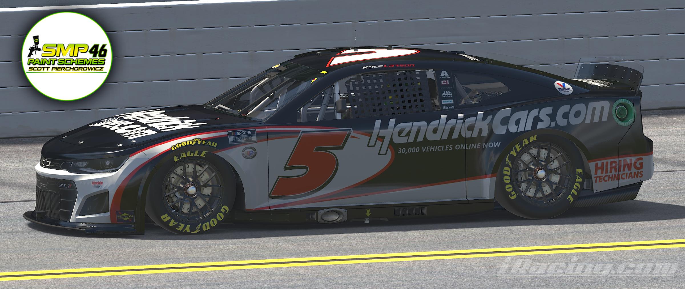 Kyle Larson Hendrickcars.com (Kasey Kahne TB) by Scott Pierchorowicz - Trading Paints