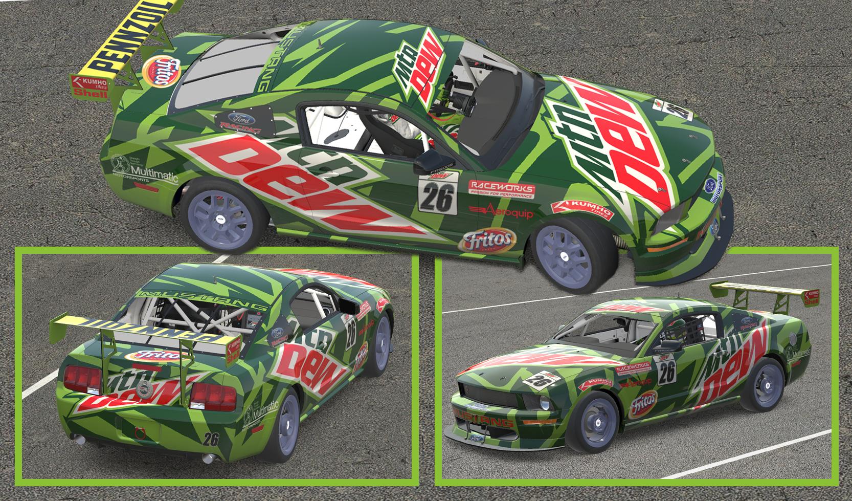 Mustang Mountain Dew by Clyde Coman - Trading Paints