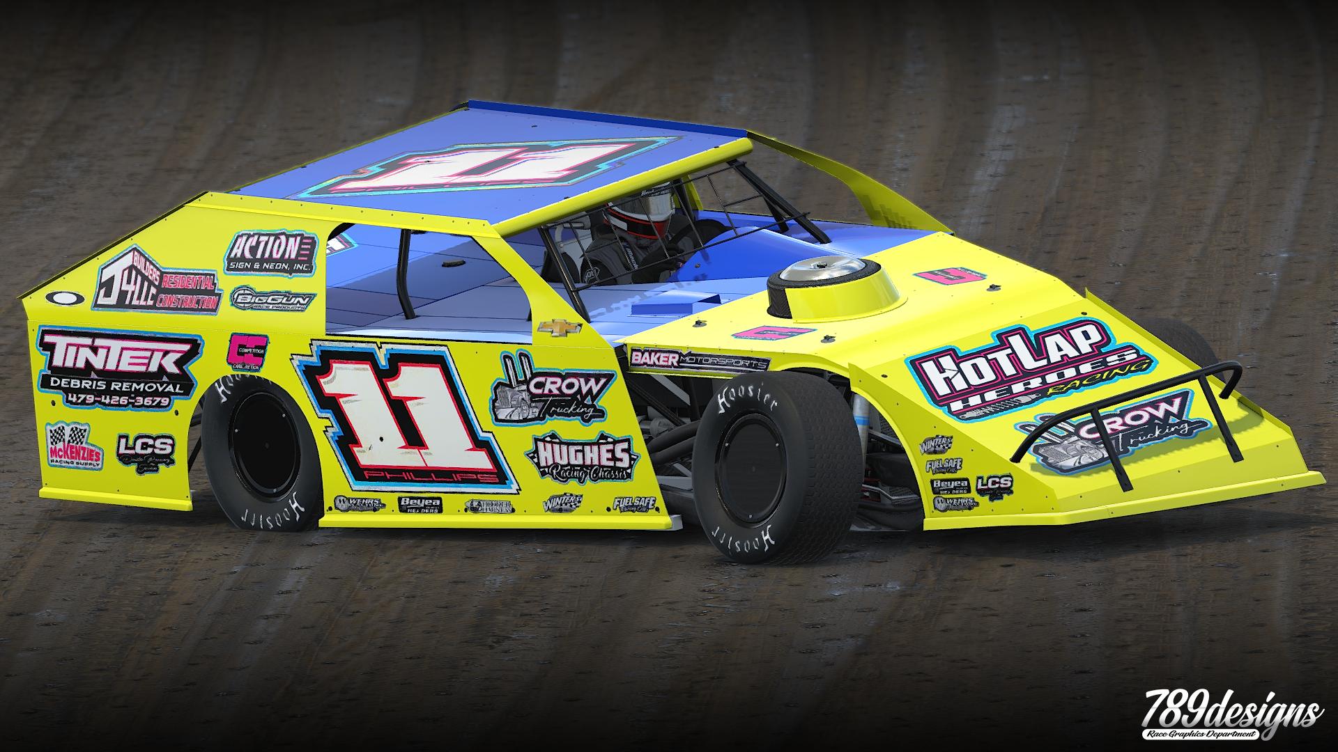 Chad Phillips UMP Modified YB by Garrett Marshall - Trading Paints