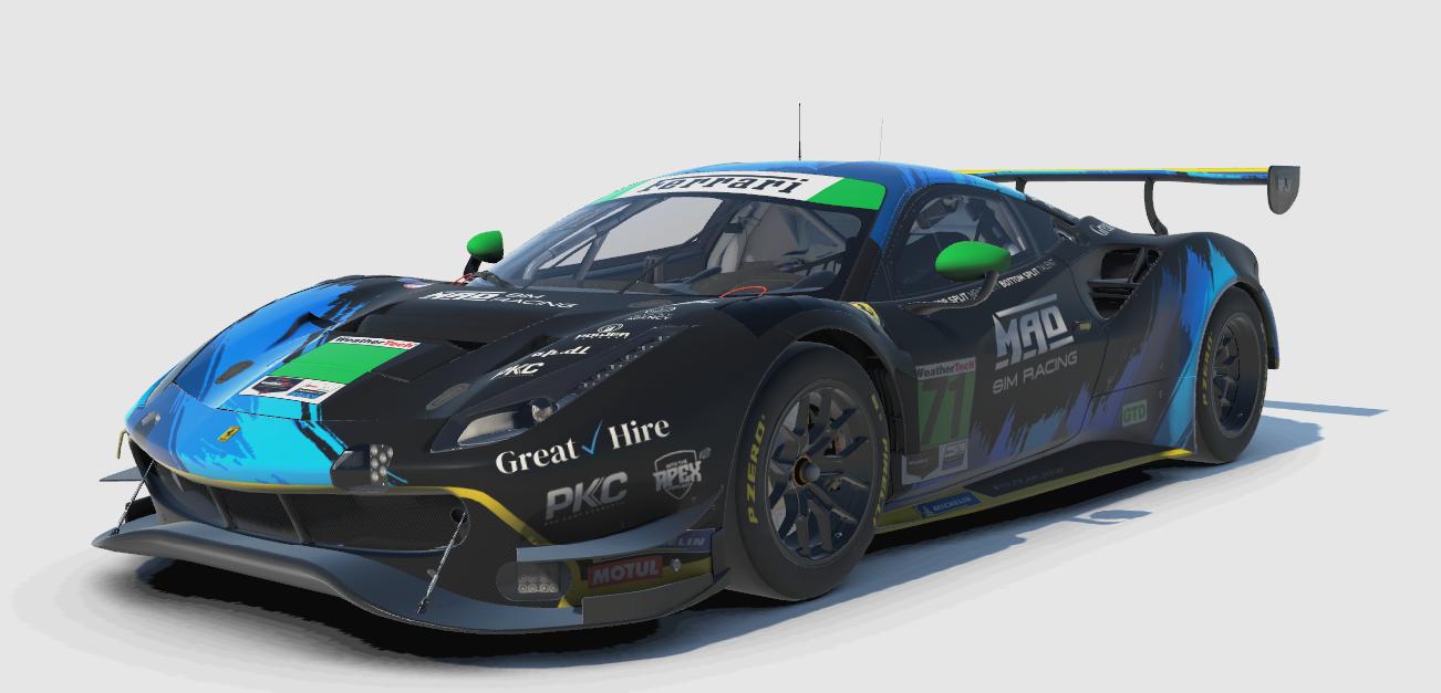 MSR 2023 - Ferrari GT3 EVO - IMSA Numbers by Alan Parris - Trading Paints
