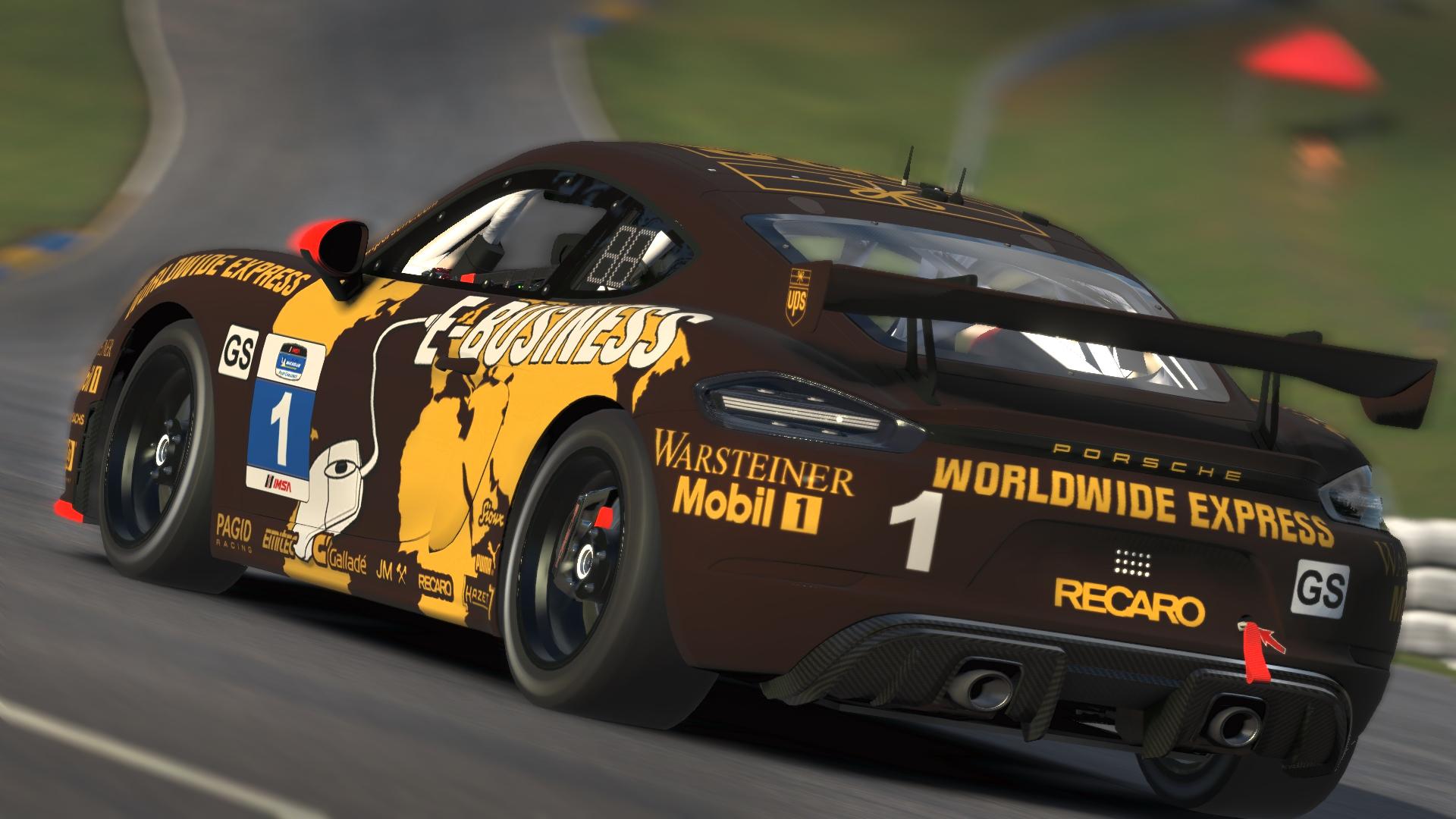 UPS Worldwide Express Porsche 718 by Ethan Leimann - Trading Paints