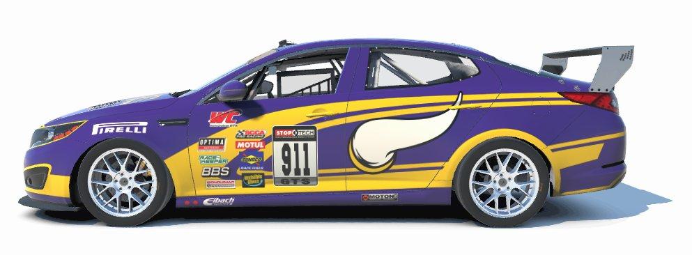 #911 Minnesota Vikings Kia Optima by Steve Staser - Trading Paints