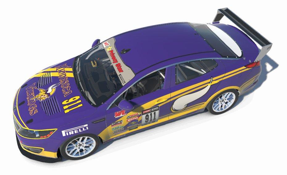#911 Minnesota Vikings Kia Optima by Steve Staser - Trading Paints