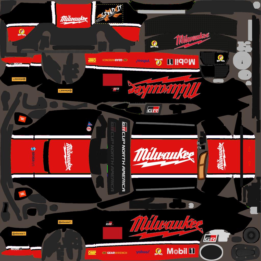Milwaukee Tools Black Livery by Adam Cline - Trading Paints
