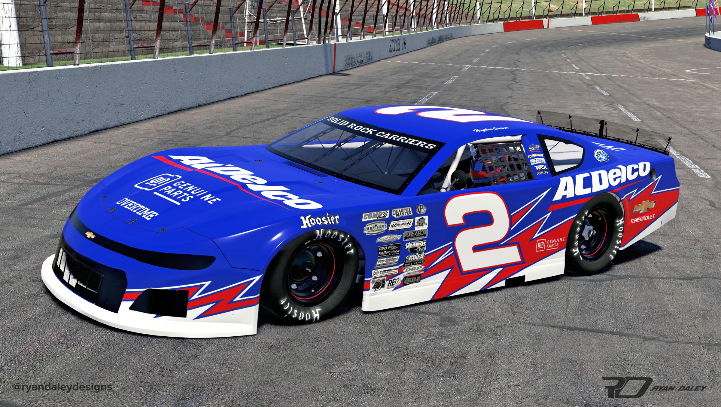 Official 2022 #2 Hayden Swank AC Delco Throwback CARS Tour With Numbers ...