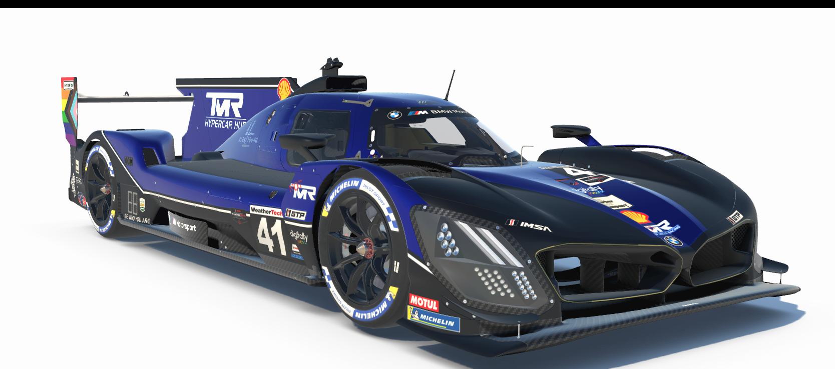 TMR Hypercar Hub Community Livery [Blue] by Taylor Mills - Trading Paints