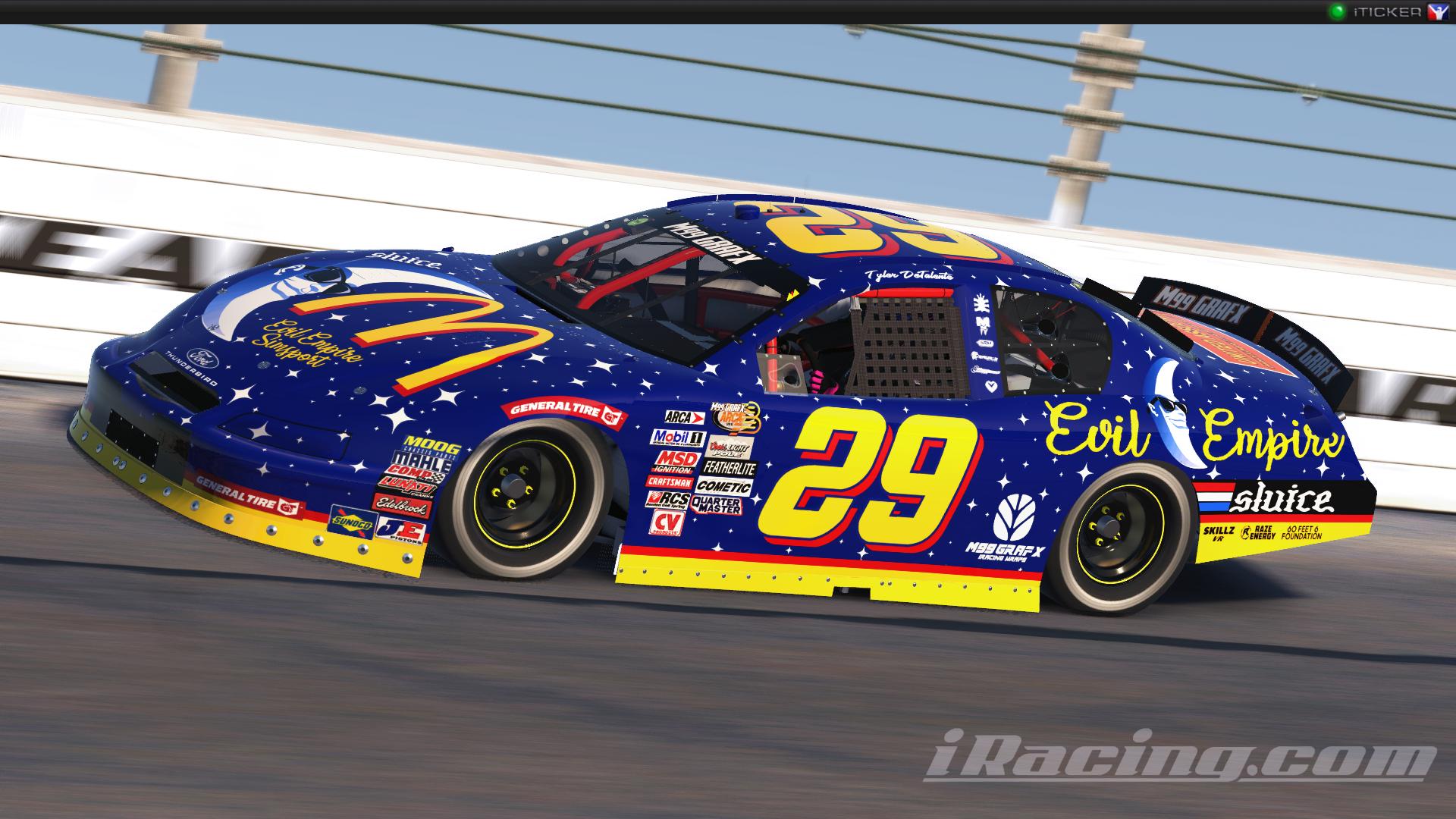 Tyler DeTalente ARCA Throwback Sim Stamped by Logan Monteith - Trading ...