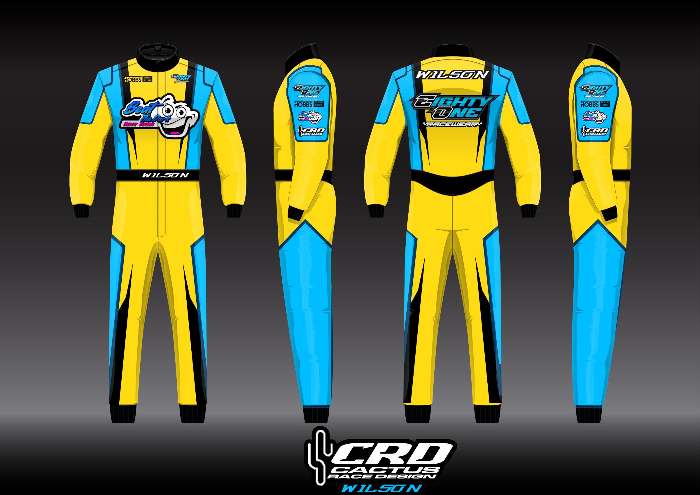 2023 Cooper Wilson Beat The Dark Driver Suit by Koleton Anderson ...
