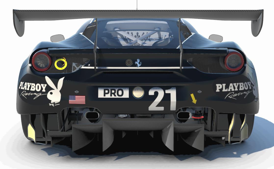 (American Flag) Playboy Racing Bunny Girl Ferrari 488 GT3 Evo 2020 by ...