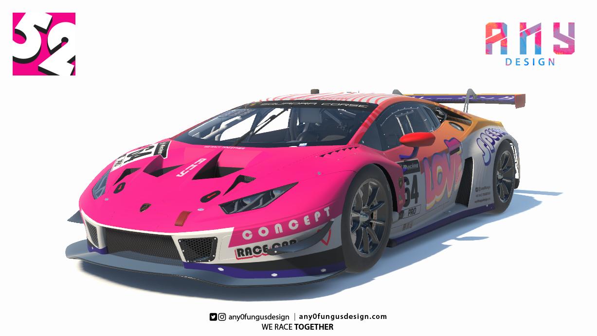 Lamborghini EVO GT3 PINK - 52 Collection by Tyler Manning - Trading Paints