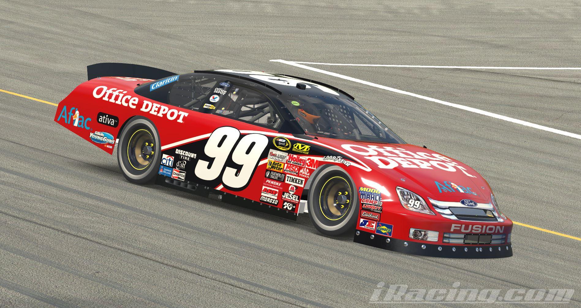 Carl Edwards 2008 #99 Office Depot Ford by Brandon Tregembo - Trading ...