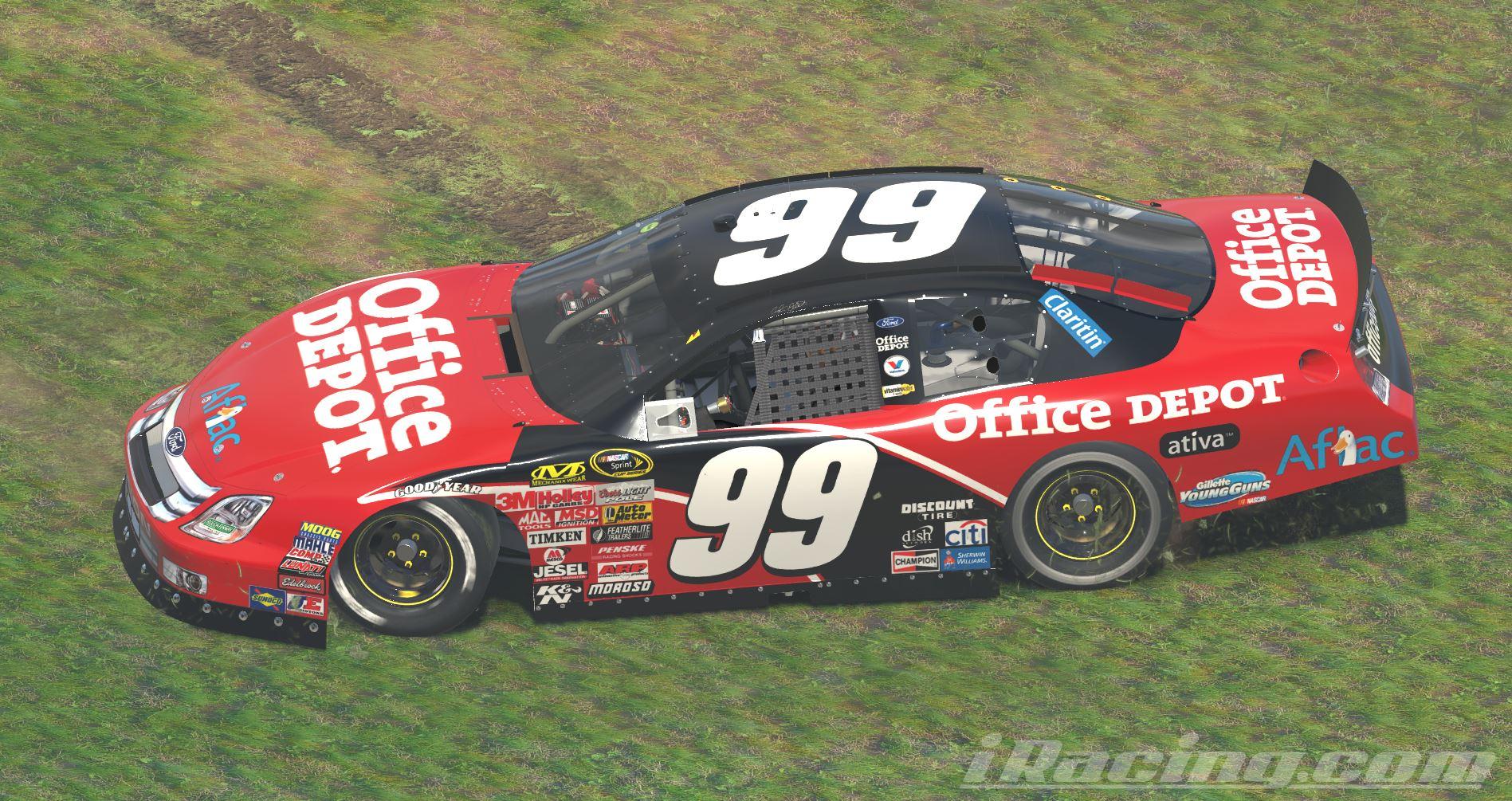 Carl Edwards 2008 #99 Office Depot Ford by Brandon Tregembo - Trading ...