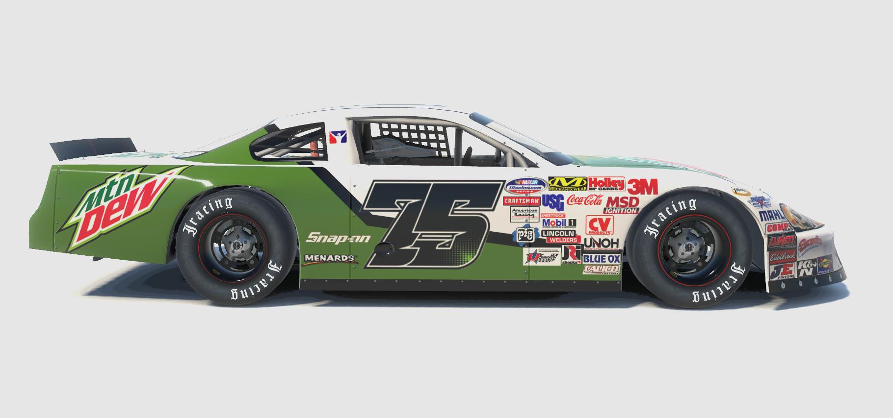 Latemodel Chevrolet Monte Carlo green 75 png by Roger S. - Trading Paints