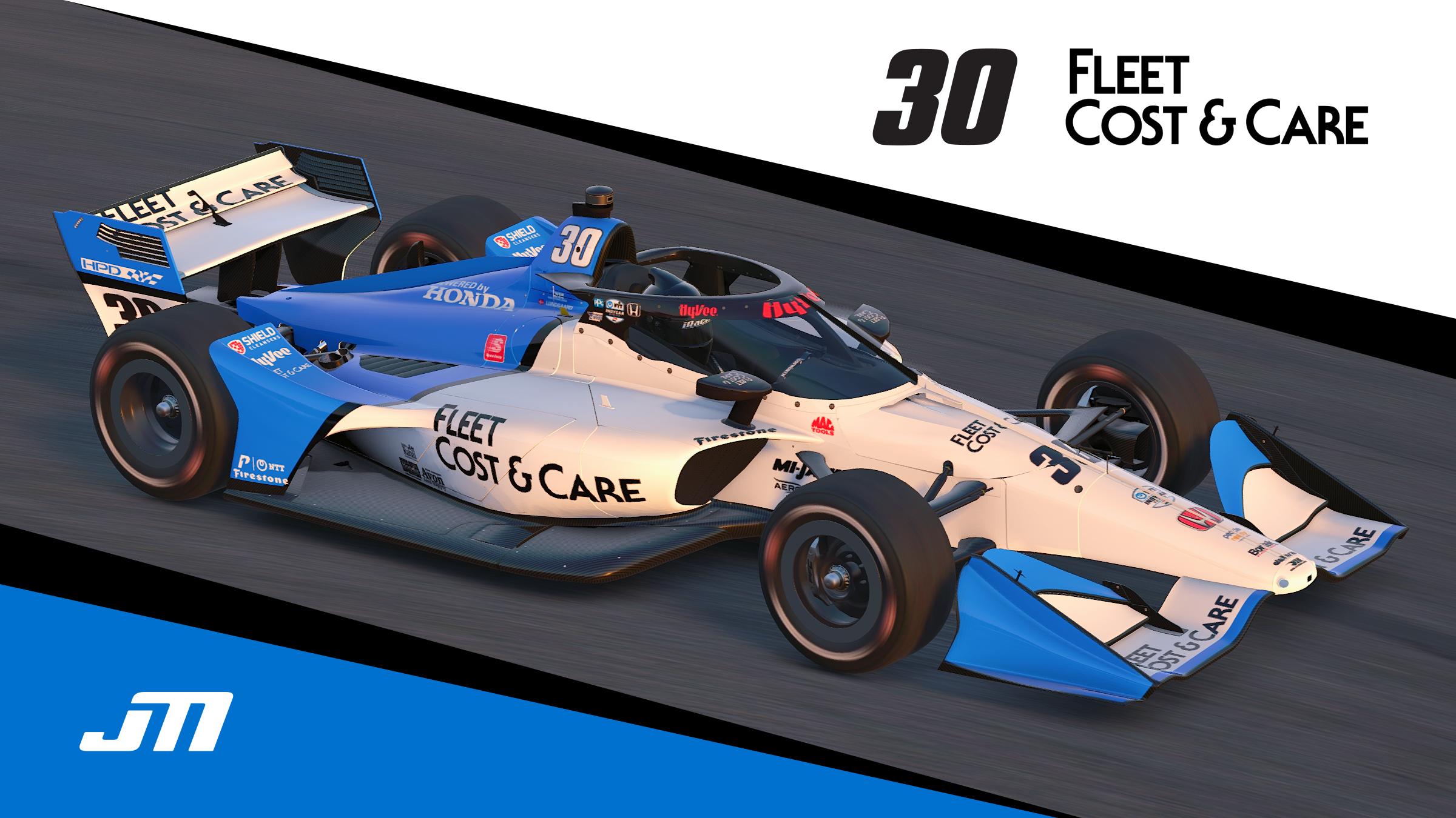 2022 Christian Lundgaard #30 Fleet Cost & Care IndyCar with Custom ...