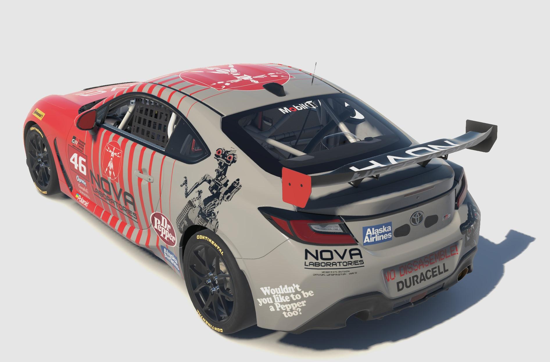 Nova Laboratories Toyota GR86 Johnny Five by Derek Gilray - Trading Paints