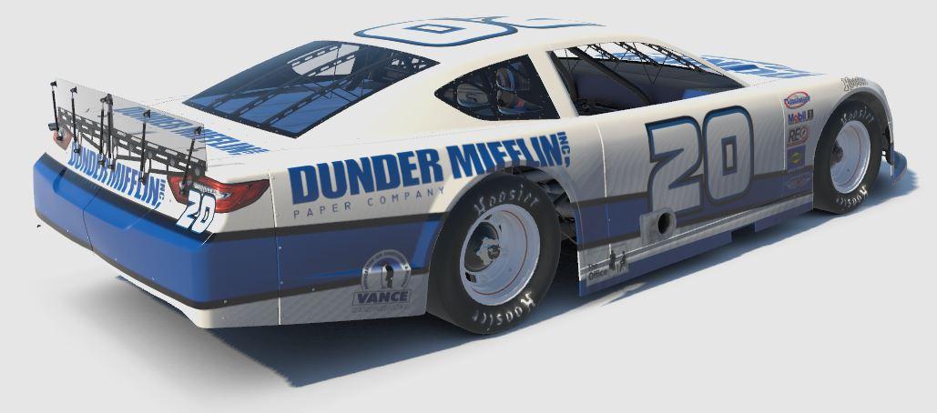 Dunder Mifflin Super Late Model by Rhea Massey - Trading Paints