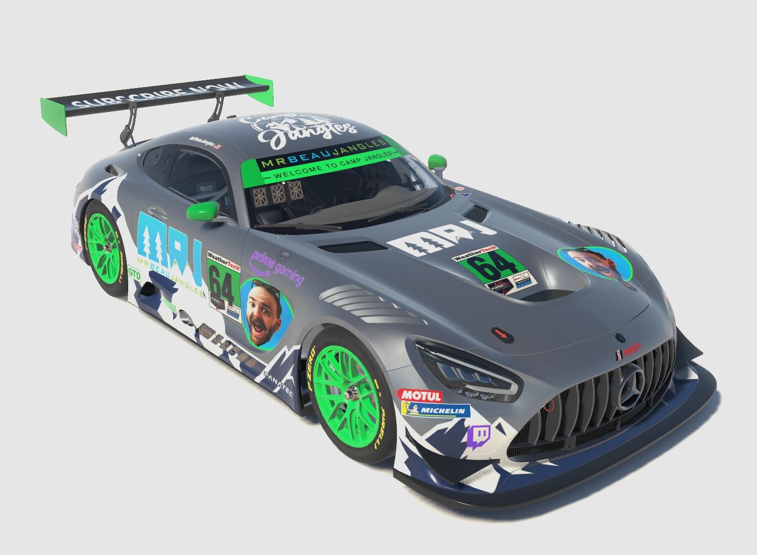 MrBeauJangles Camp Jangles Twitch Prime IMSA Mercedes GT3 Silver Peak ...