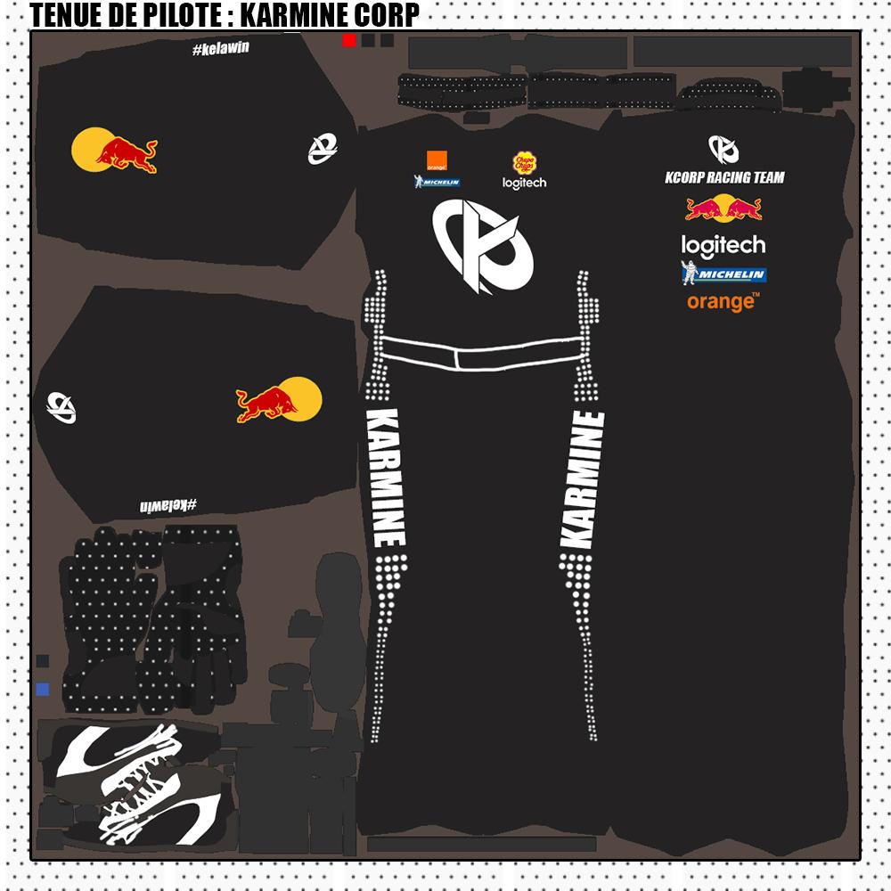 Driver Suit - KARMINE CORP #KCORP by Arthur Cargemel - Trading Paints