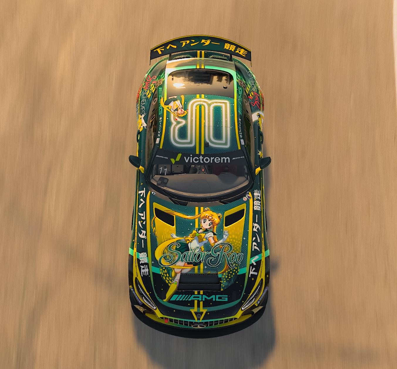 AMG GT4 -Down Under Racing - Sailor Roo (Sailor Moon Itasha) by Sam B ...