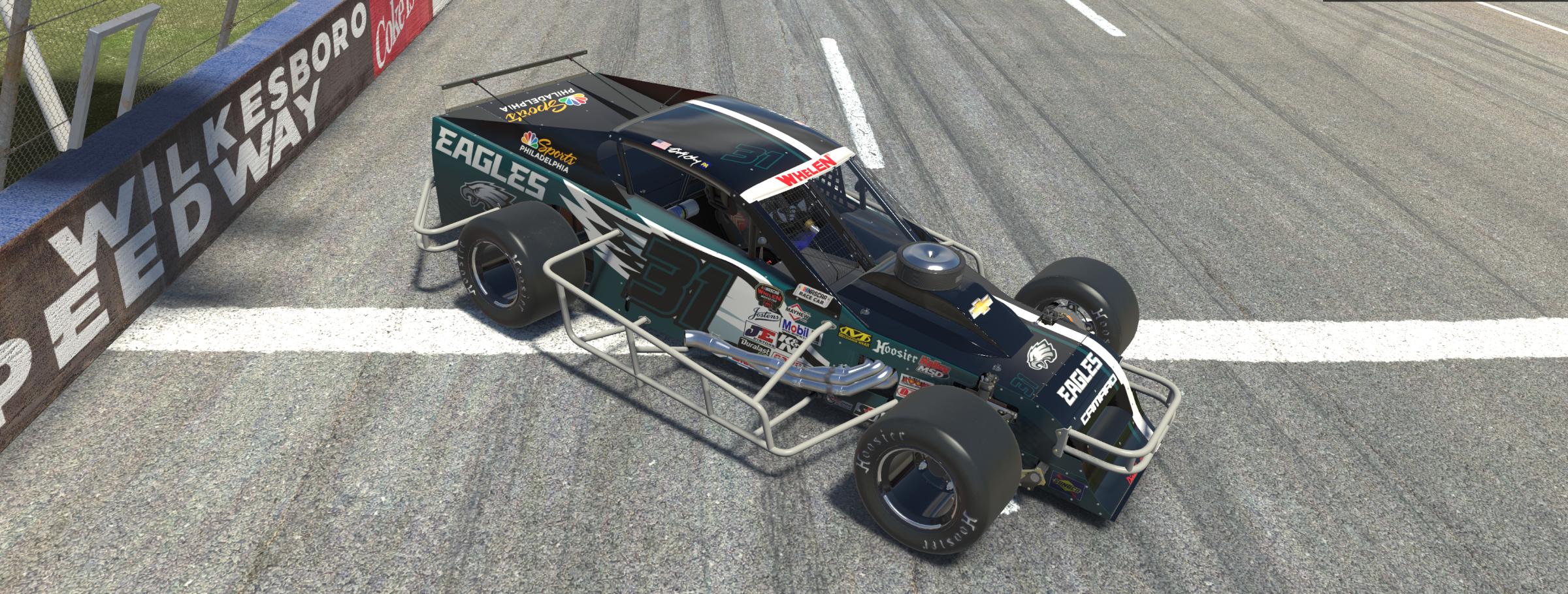 Philadelphia Eagles Whelen Modified by Bobby Grey - Trading Paints