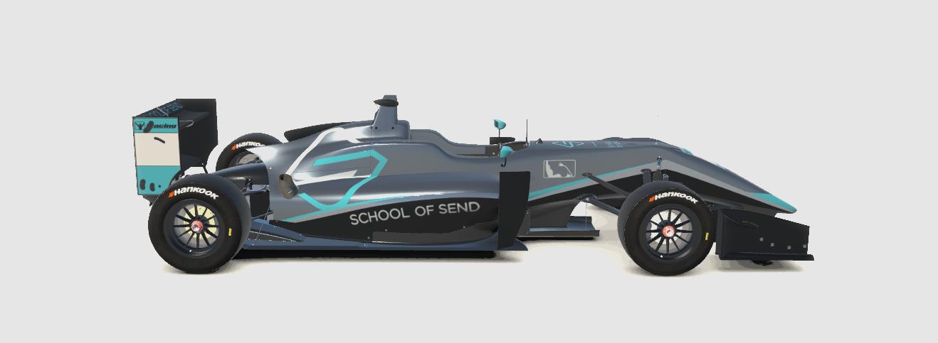 School of Send Dallara F3 Grey Shadow by Mike Epps - Trading Paints
