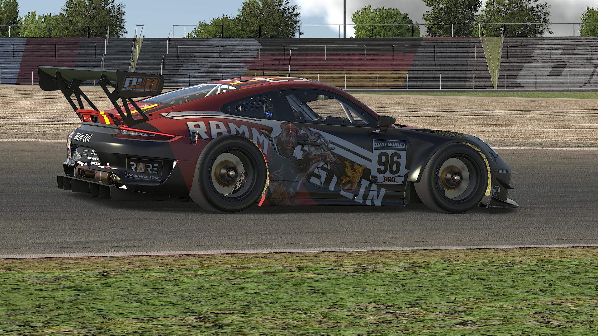 Rammstein Porsche GT3R by Alex Ott - Trading Paints