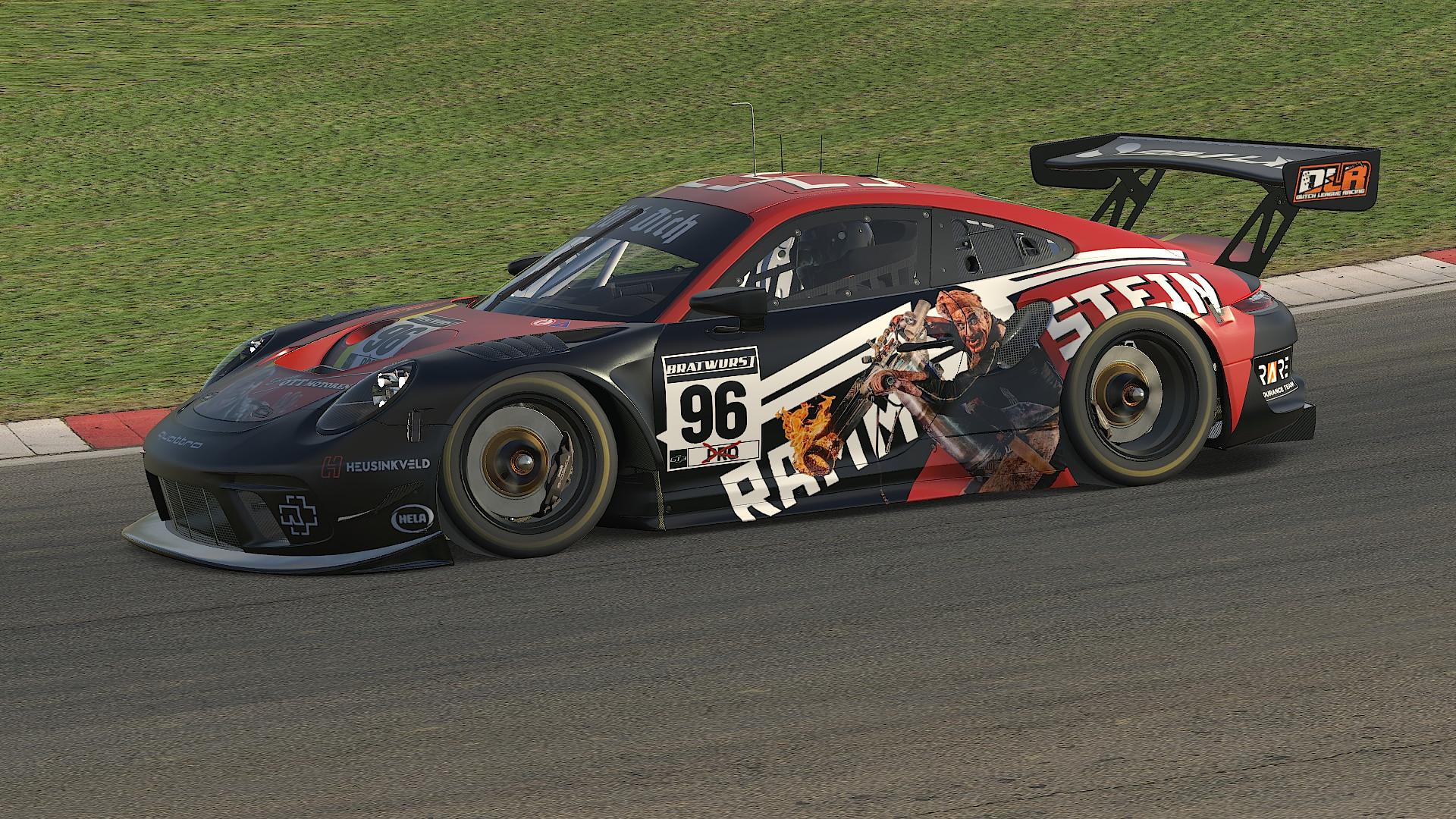Rammstein Porsche GT3R by Alex Ott - Trading Paints