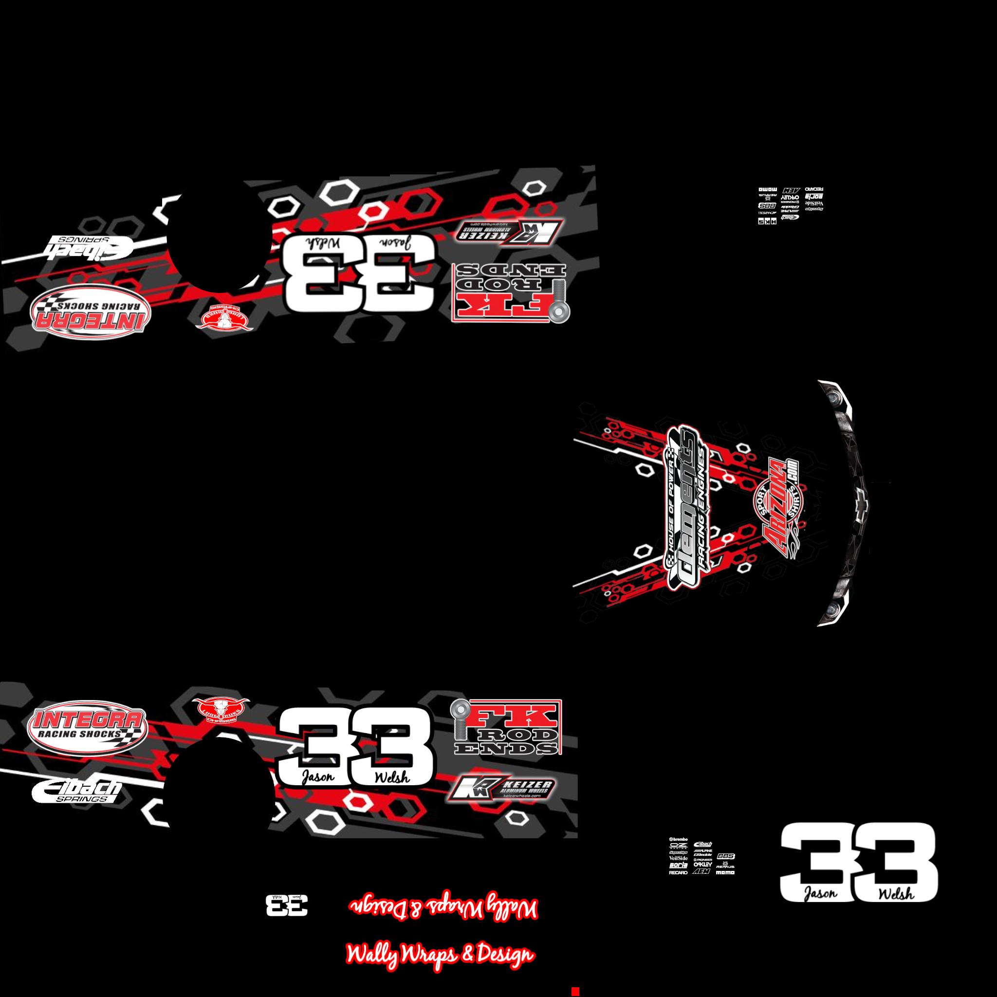 Dirt Late Model 33 by Jason Welsh - Trading Paints