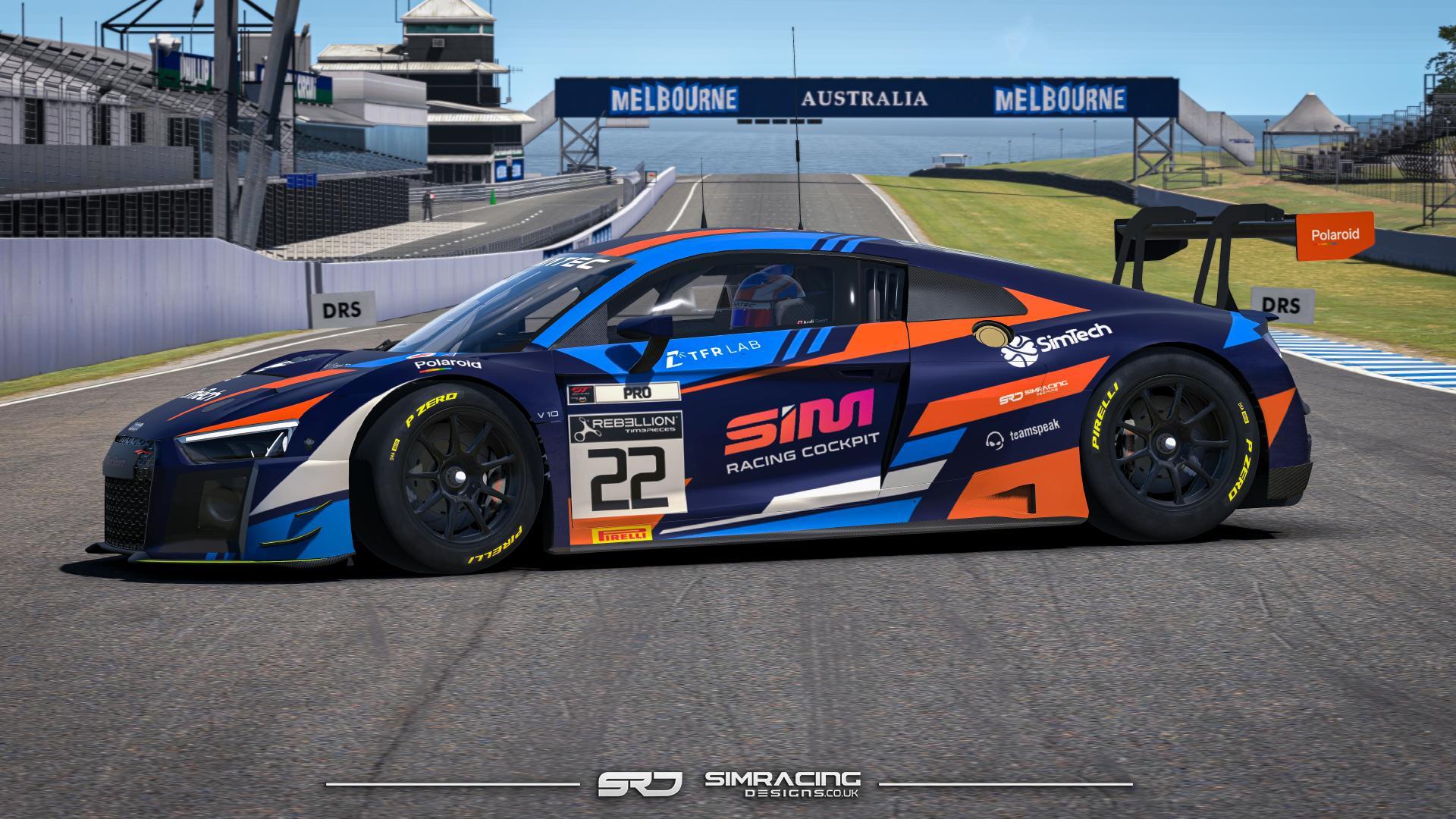 SimTech Motorsport Audi R8 GT3 IMSA by Shane P Burke - Trading Paints