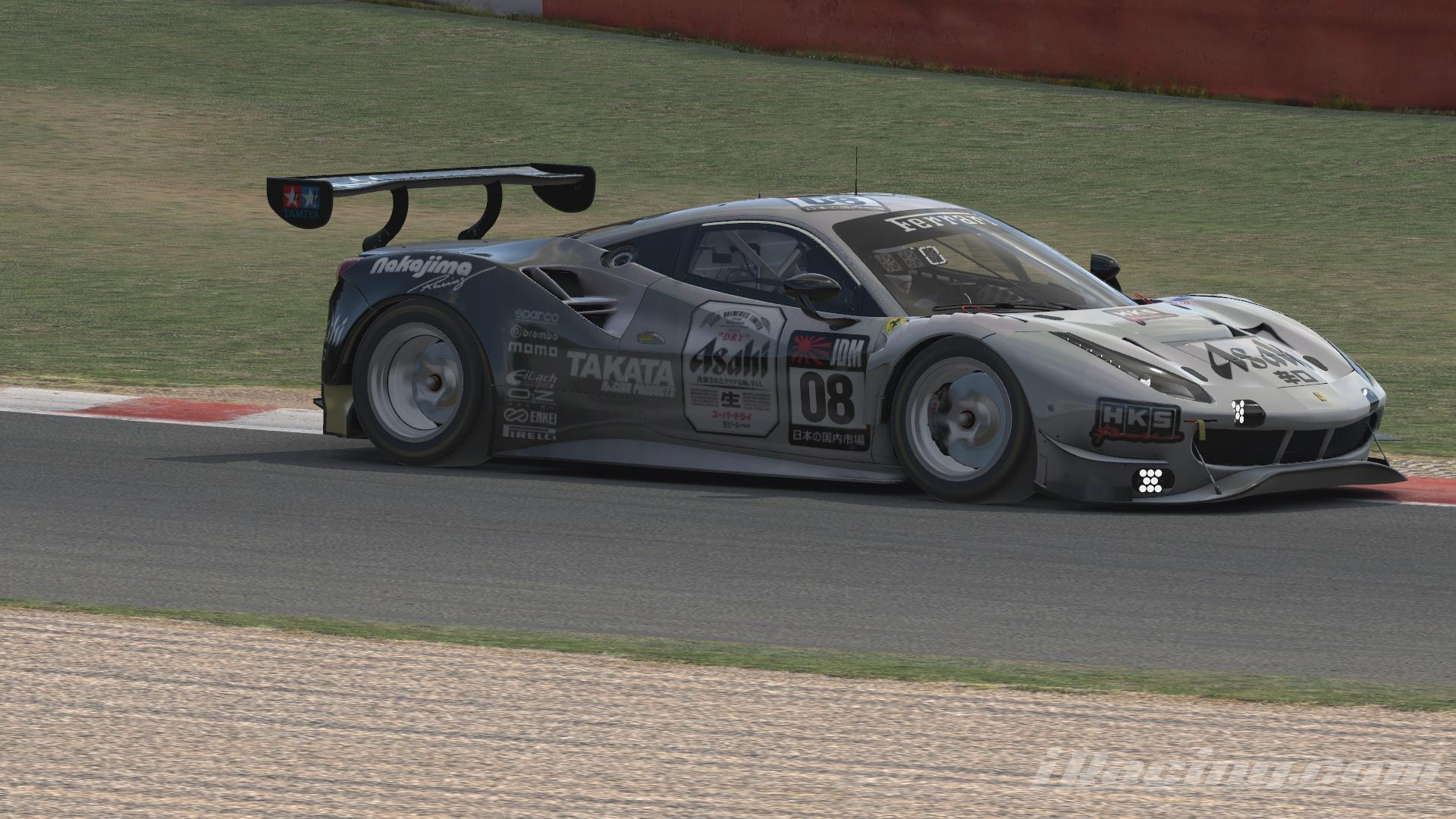 Asahi Beer - Nakajima Racing Ferrari 488 GT3 by Gonzalo C. - Trading Paints