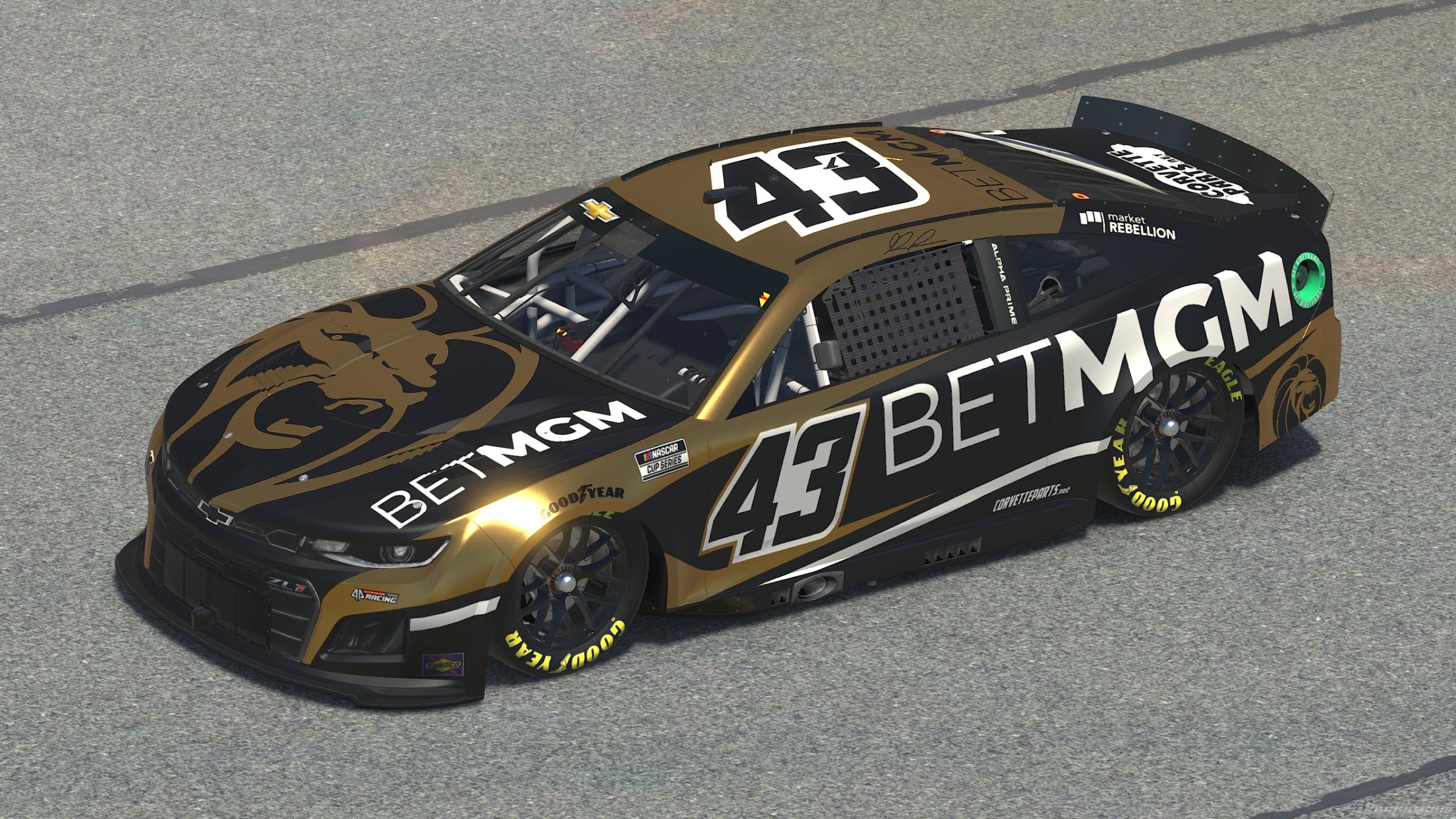 2023 BetMGM #43 Concept Car by Ryan Pistana - Trading Paints