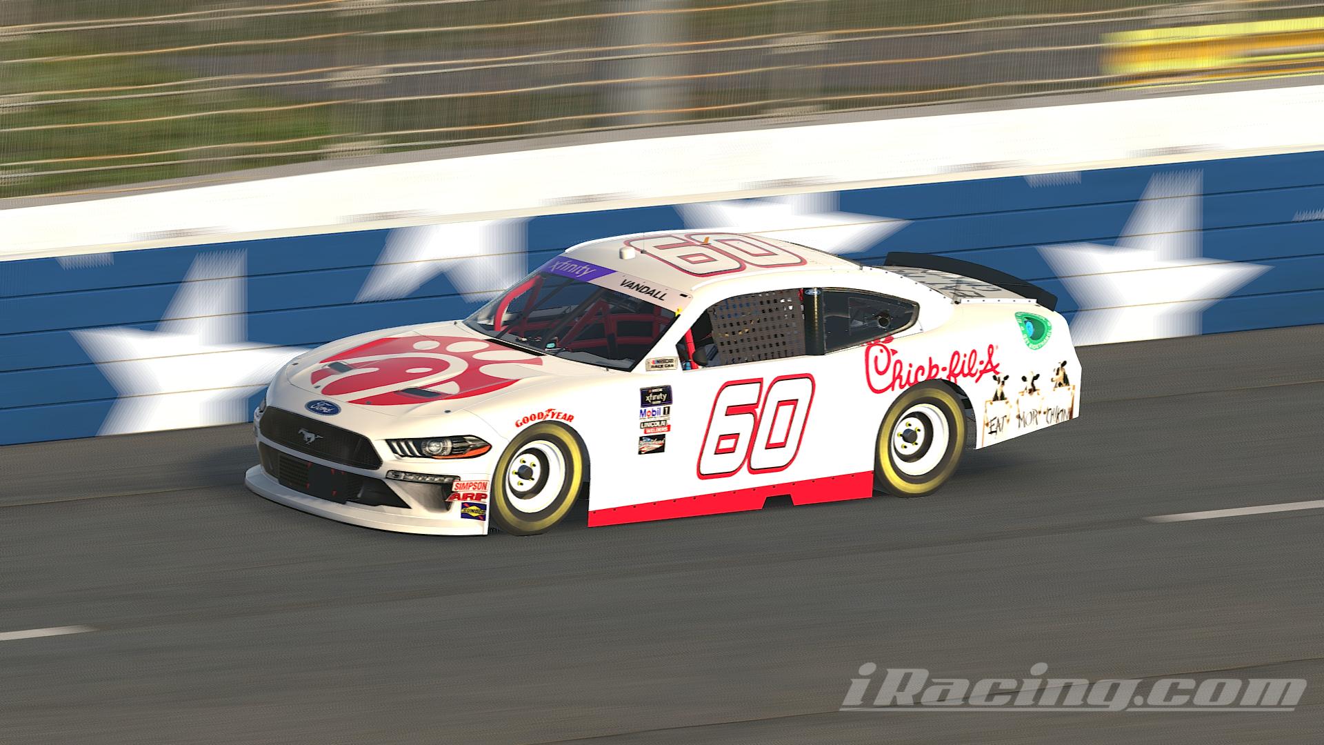 Chick Fil A Xfinity Ford Mustang by Tyler Vandall - Trading Paints