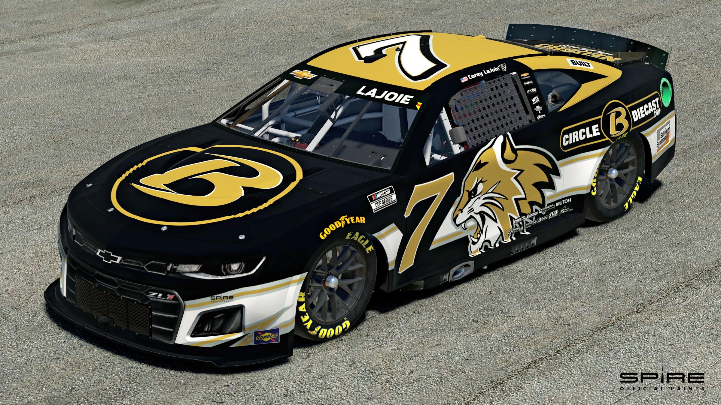 Official 2022 #7 Corey Lajoie Circle B/Neosho Wildcats With Numbers by ...