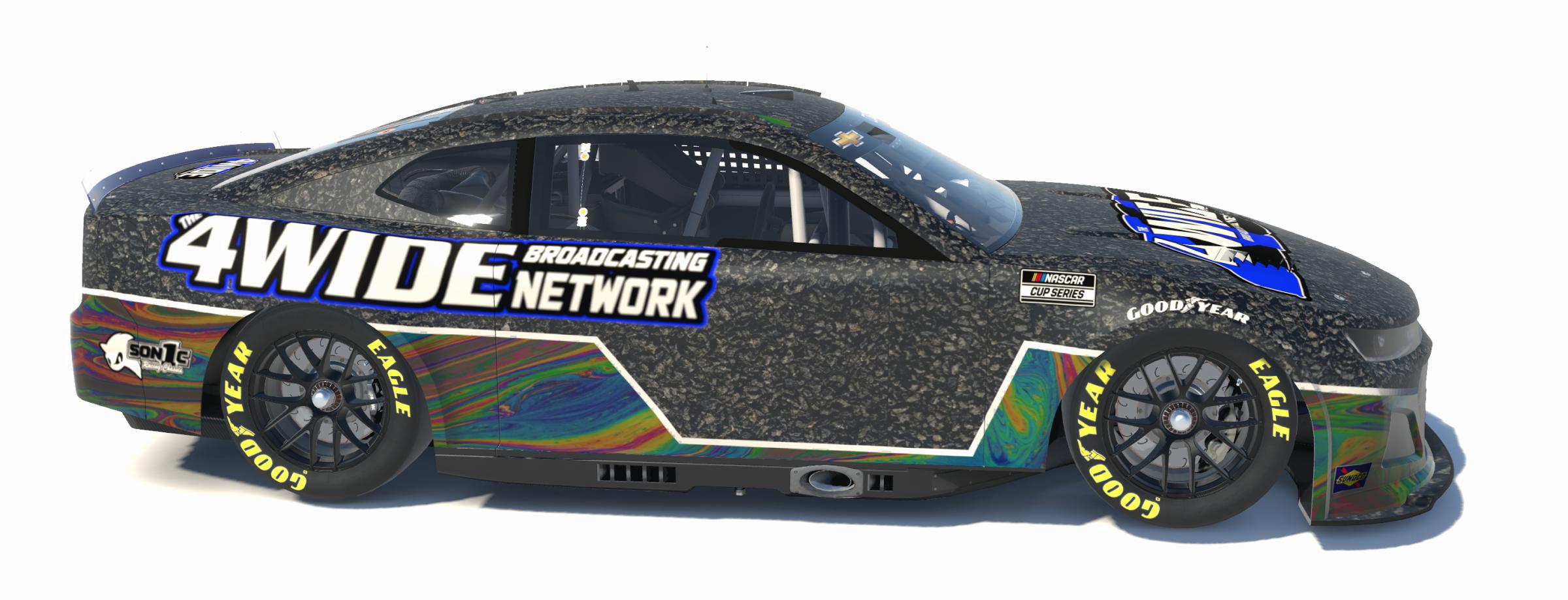 4 wide broadcasting son1c racing chassis by Nathan C. - Trading Paints