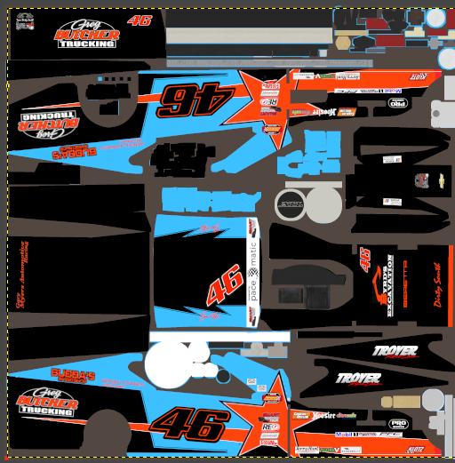 2014 Greg Butcher Trucking Modified by Brant Mickel - Trading Paints