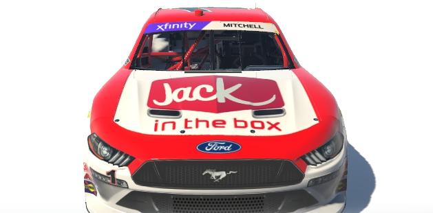 Jack in the Box Xfinity Ford Mustang by Michael M. - Trading Paints