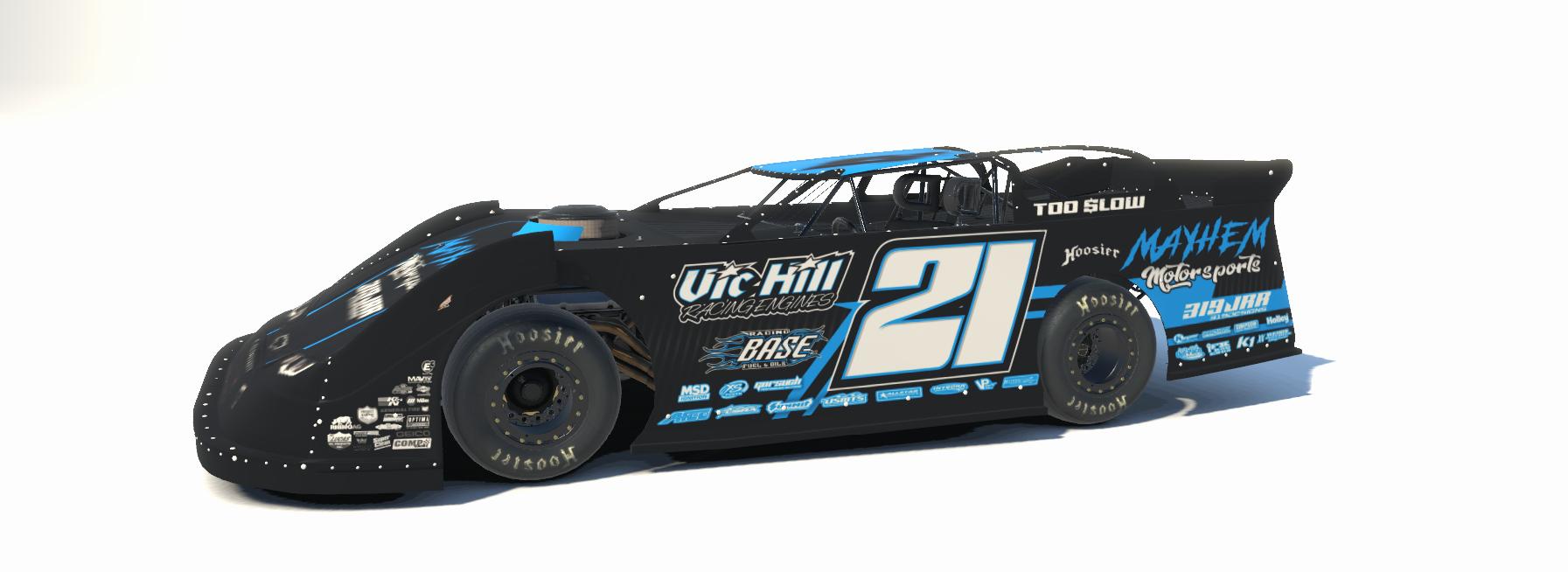 late model hagen mayhem baby blue by Jaxson Reitzler - Trading Paints
