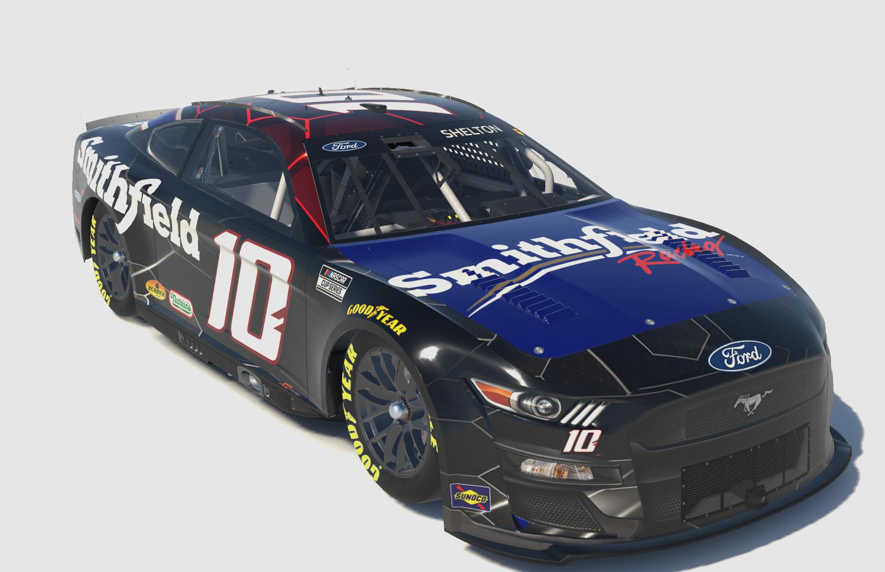 Ford Mustang Nextgen 10 SMITHFEILD red black and blue tga by Roger S. - Trading Paints