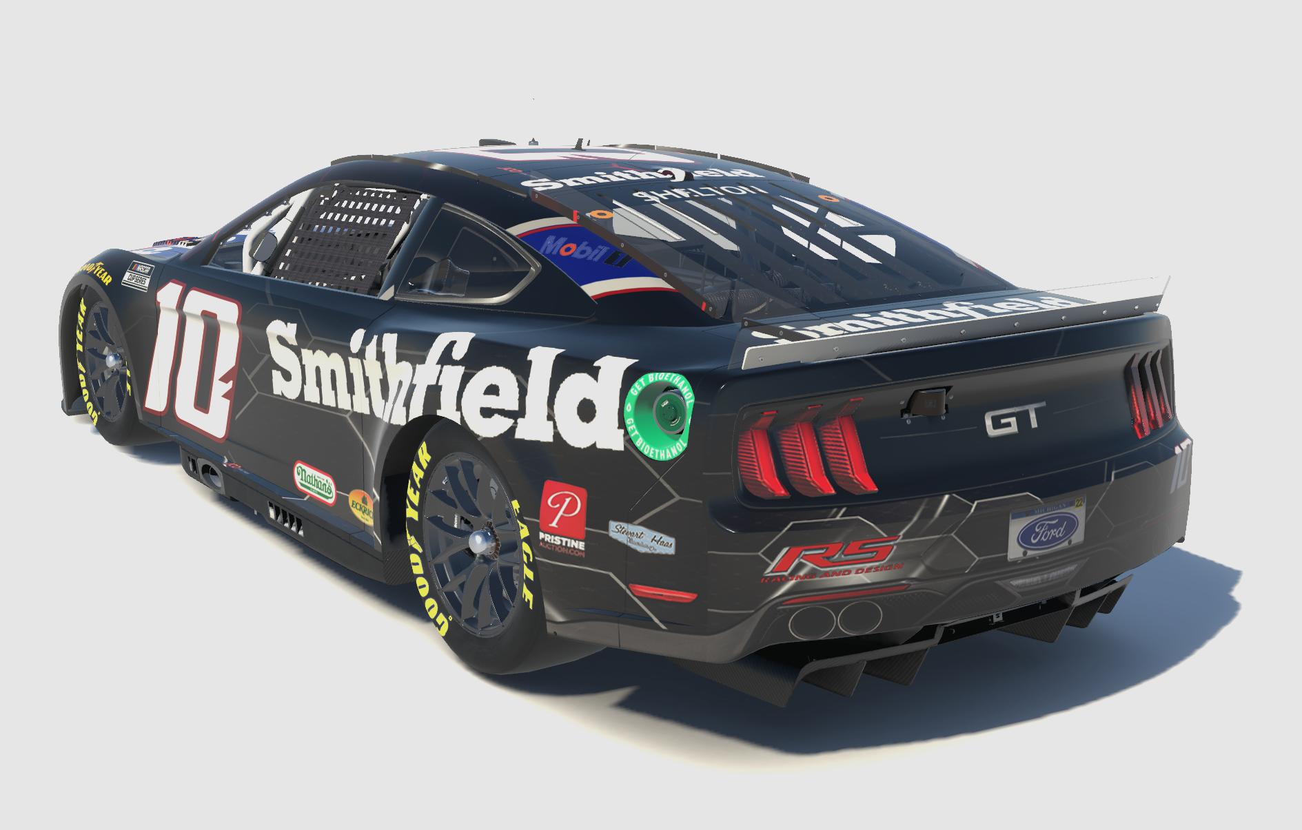 Ford Mustang Nextgen 10 SMITHFEILD red black and blue tga by Roger S. - Trading Paints