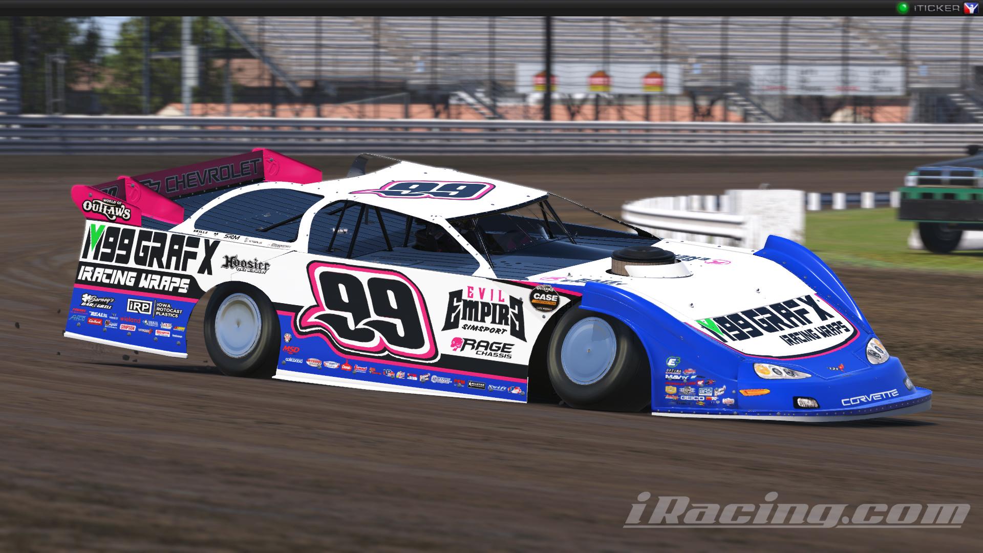 Logan Monteith Super Late Model Sim Stamped by Logan Monteith - Trading ...