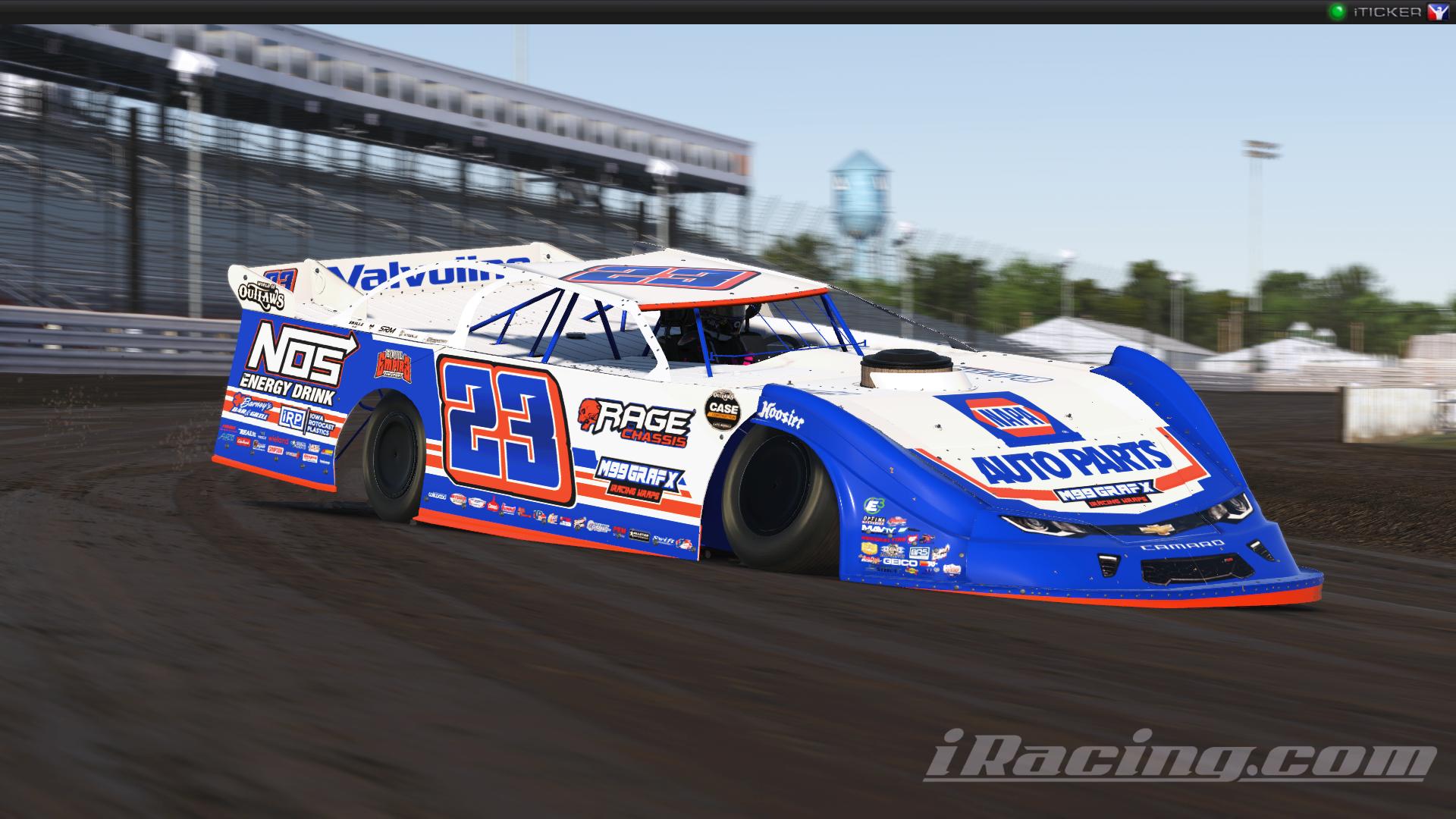 Blake Hoppe Pro Late Model Sim Stamped by Logan Monteith - Trading Paints